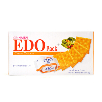 EDO pack苏打饼奶盐味/原味/番茄味/芝士味/牛奶味141g*2盒_虎窝淘