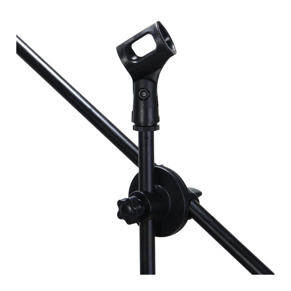 Dual Clips Boom Microphone Mic Stand Holder_虎窝淘