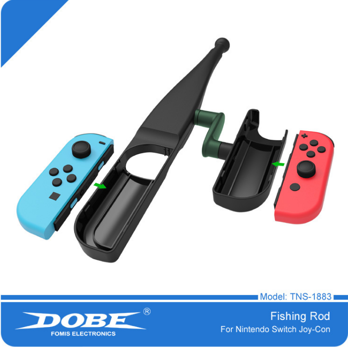 DOBE正品原装 SWITCH钓鱼游戏杆 NS Joy-Con体感钓鱼竿钓鱼杆_虎窝淘