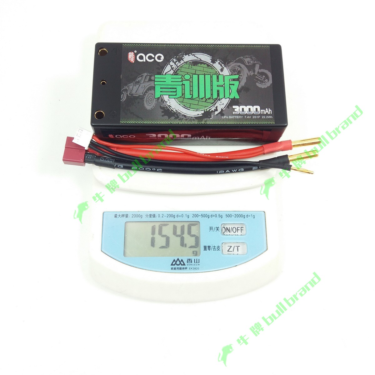 格氏电池青训版车模格式锂电池2s7200 3000 7.4v 3s5200400011.1v_虎窝淘