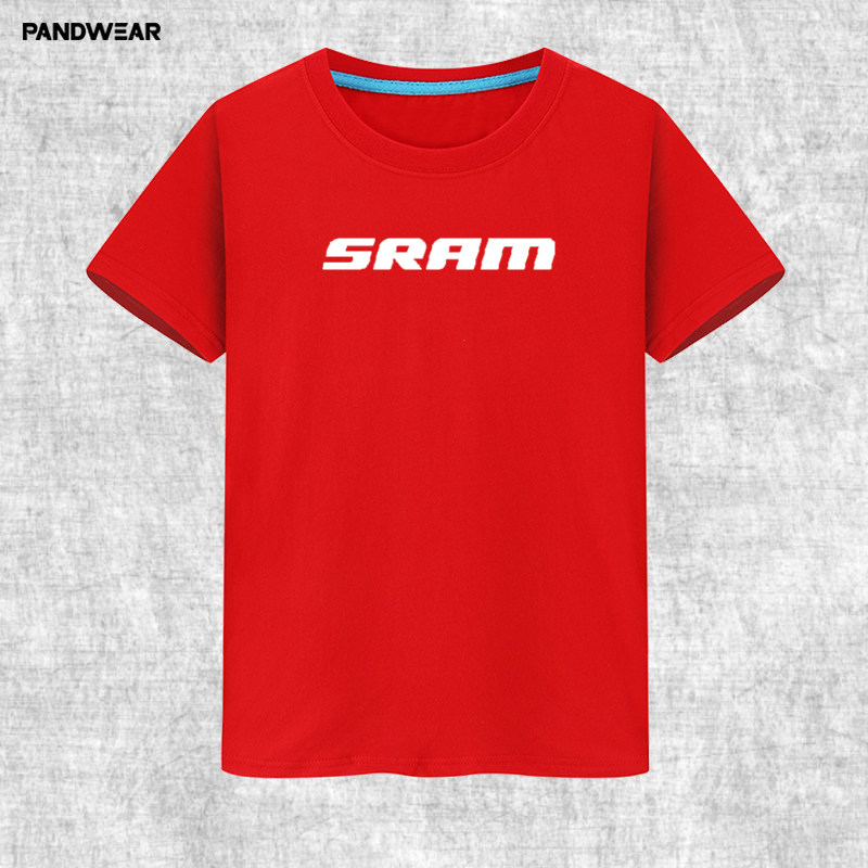骑行爱好者半袖SRAM自行车变速环法自行车赛天空车队纯棉短袖T恤_虎窝淘