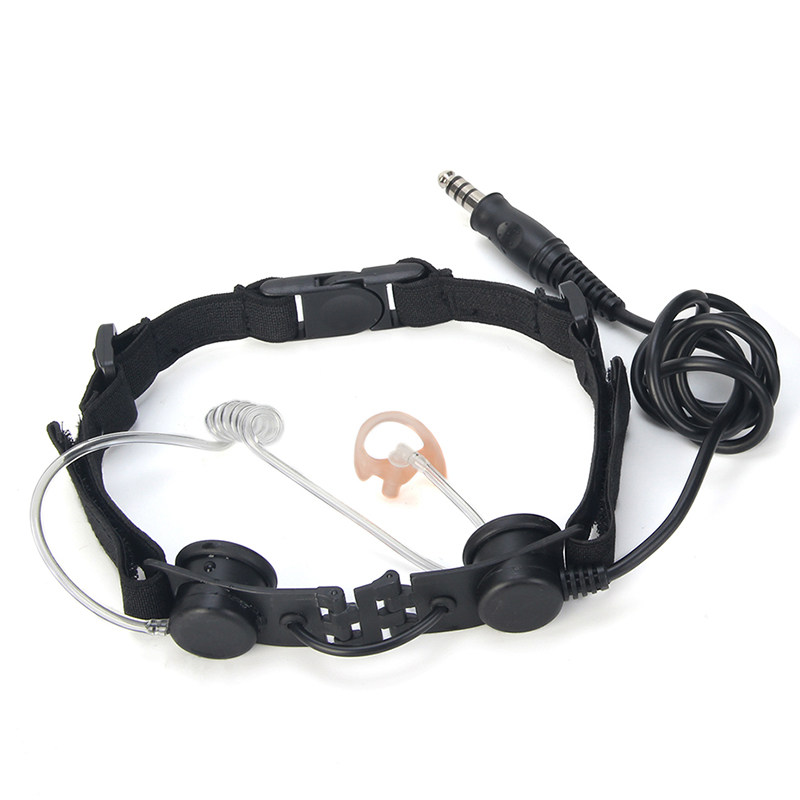 ZTAC元素单边战术通讯对讲耳机有线入耳式抗噪音喉麦对讲机通讯_虎窝淘