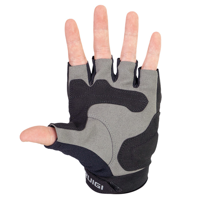 ruigi夏季摩托车骑行半指碳纤护壳手套透气防摔赛车机车骑士手套_虎窝淘