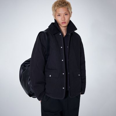 【精选】MLMR男装秋季新款略宽松时尚肌理感休闲外套上衣夹克男女