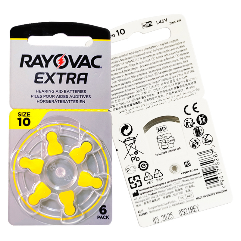 进口瑞声达助听器电池A10美国RAYOVAC雷特威电池PR536耳内电池a10_虎窝淘