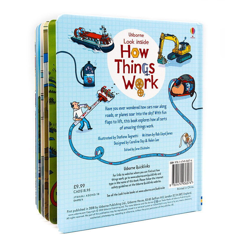 Usborne看里面系列英文原版 Look Inside How things Work事物运转的秘密立体书早教书翻翻书儿童科普百科绘本亲子共 ...