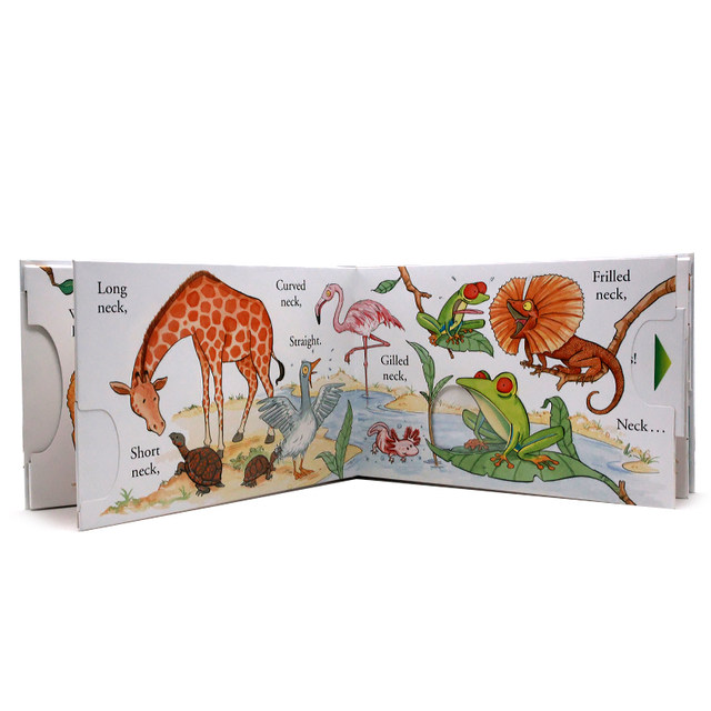 Original English picture book Heads alphabet Touch pulling mechanism ...