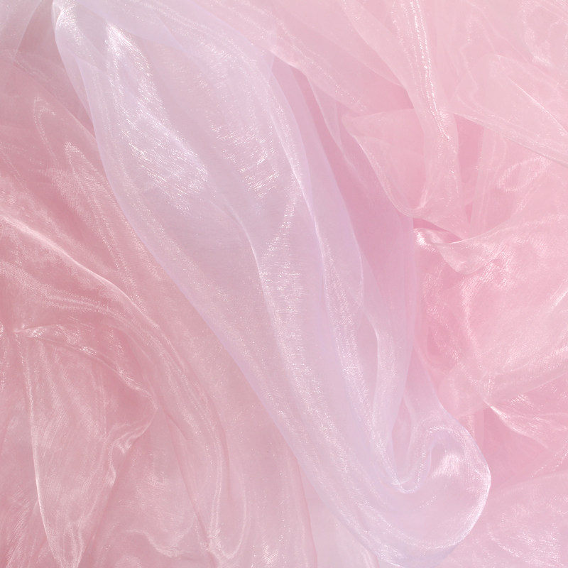 云雾天丝网纱布料轻柔细腻纯色服装薄纱透明装饰软纱娃衣网纱面料_虎窝淘