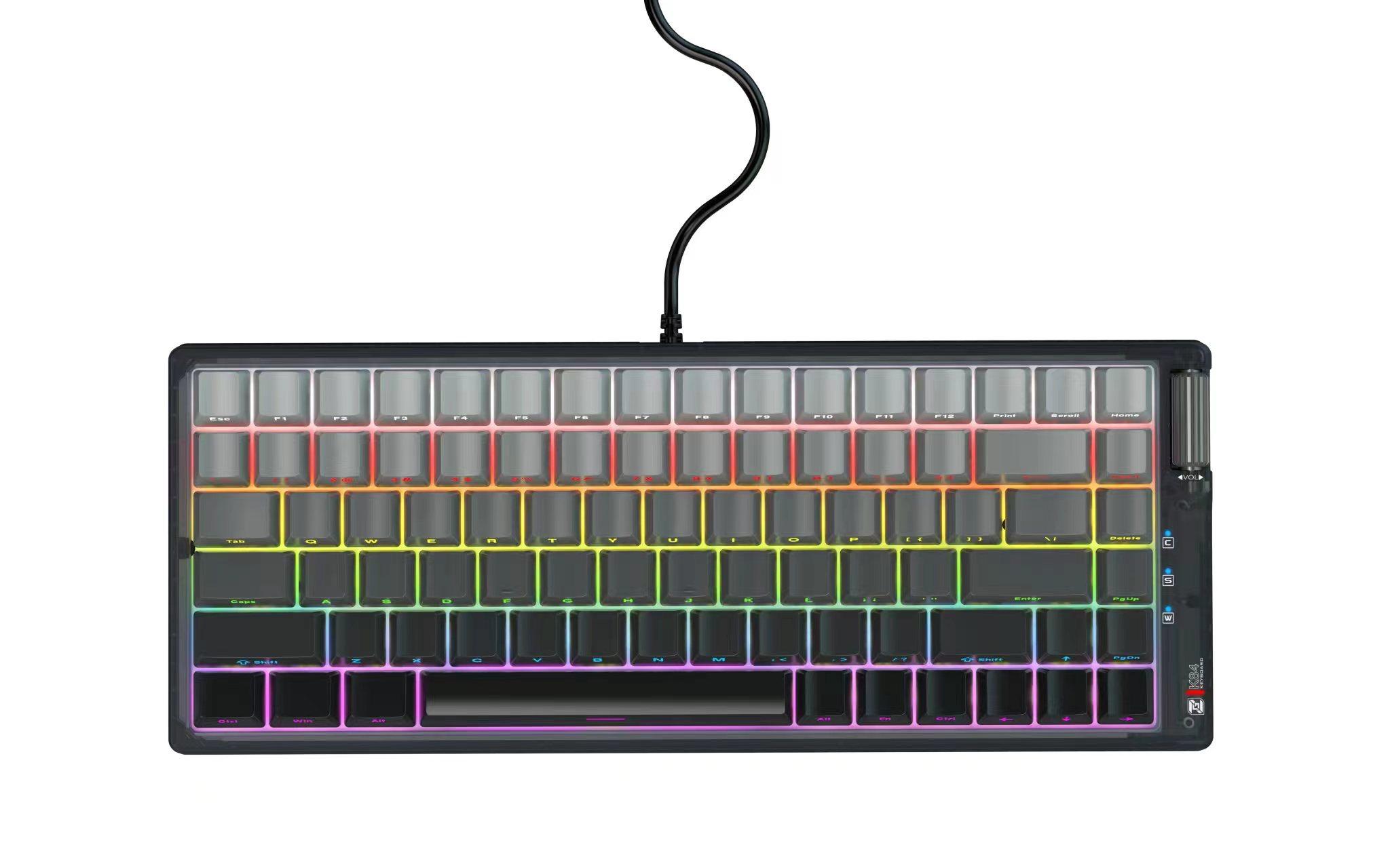 ZIDLI磁动力K84专业游戏电竞机械键盘光轴防水可拔插有线吃鸡专用_虎窝淘