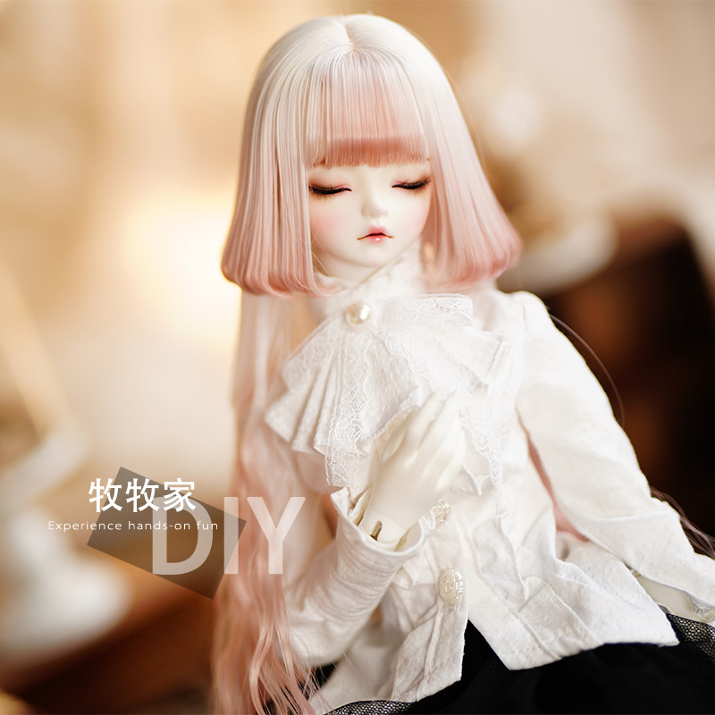 星海刺月bjd VOLKS SD DDMDD1/31/4梨花头水母头修脸手改毛假毛发_虎窝淘