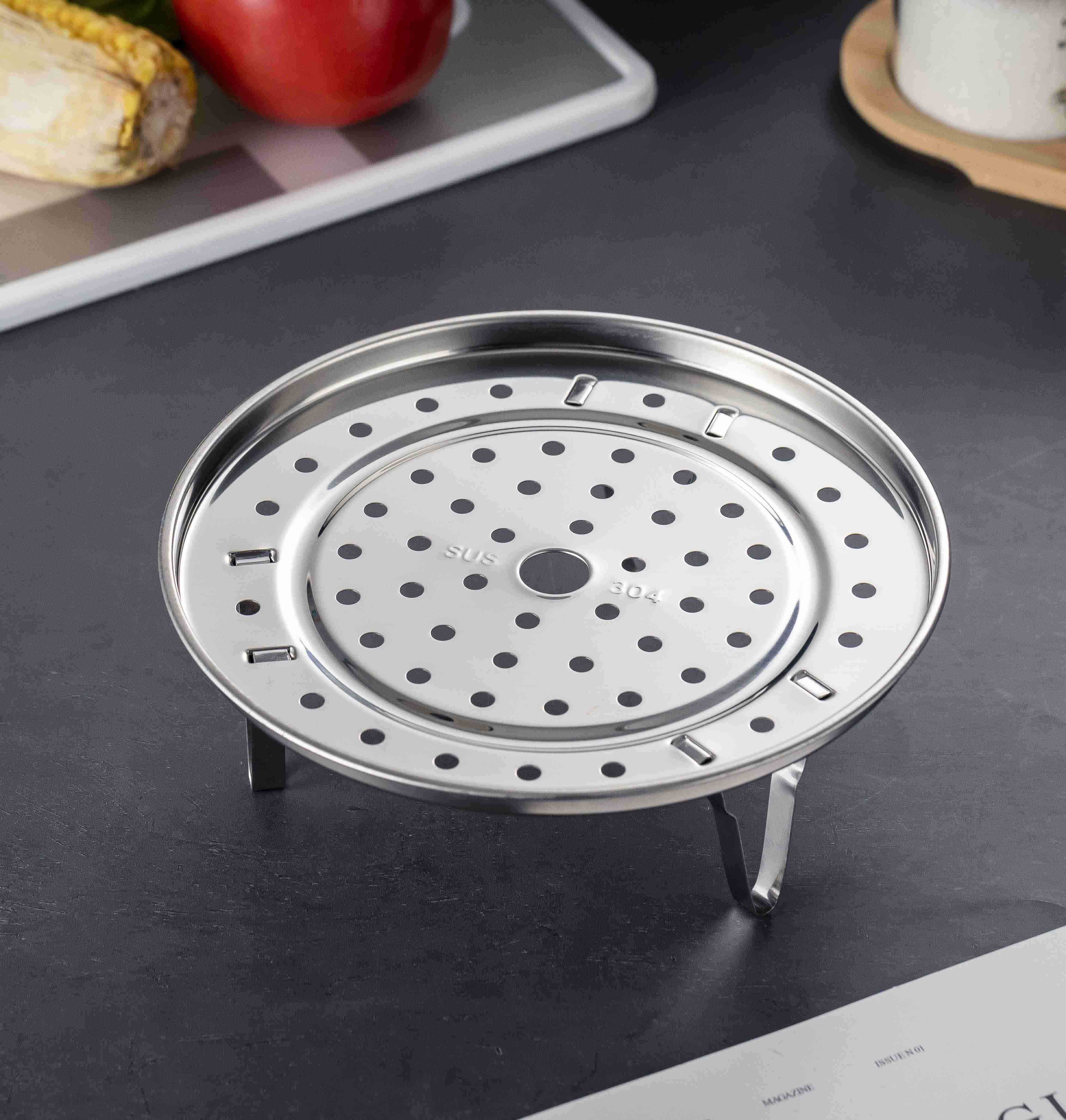 蒸格304不锈钢蒸屉蒸盘家用蒸锅蒸架包子神器圆形篦子蒸菜片蒸笼_虎窝淘