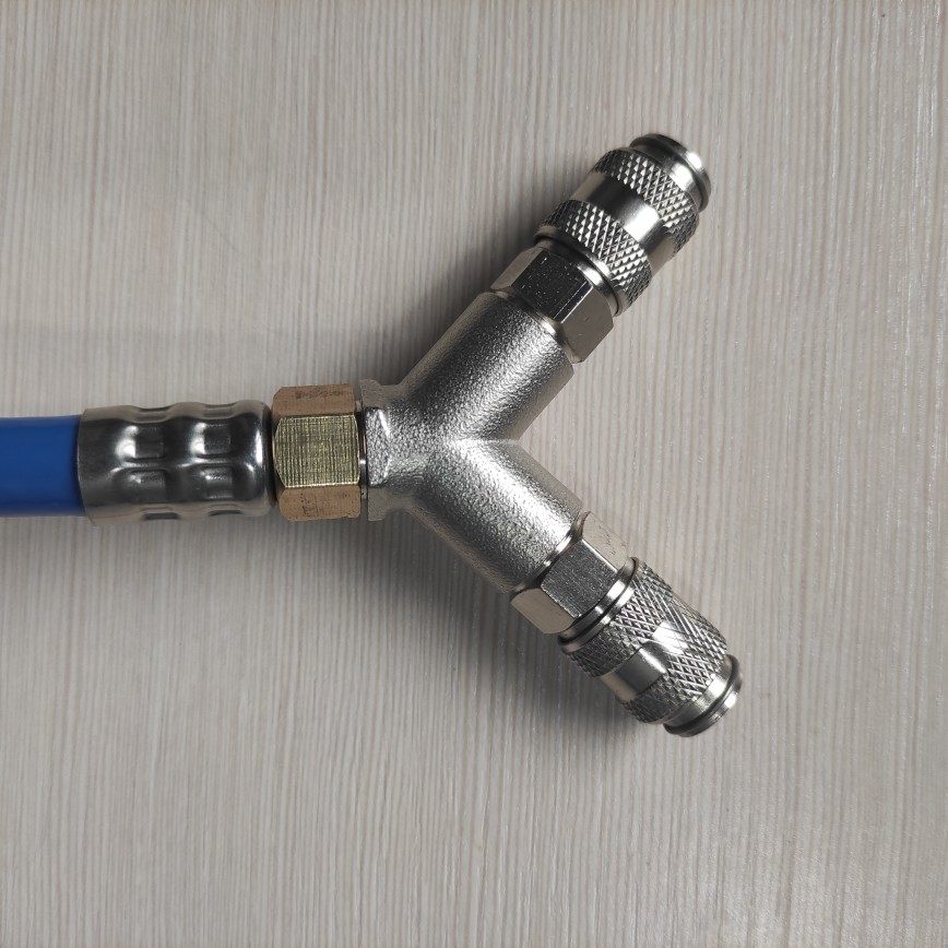 麻醉机呼吸机氧气管三通连接管一分二快速接头德尔格谊安通用配件_虎窝淘