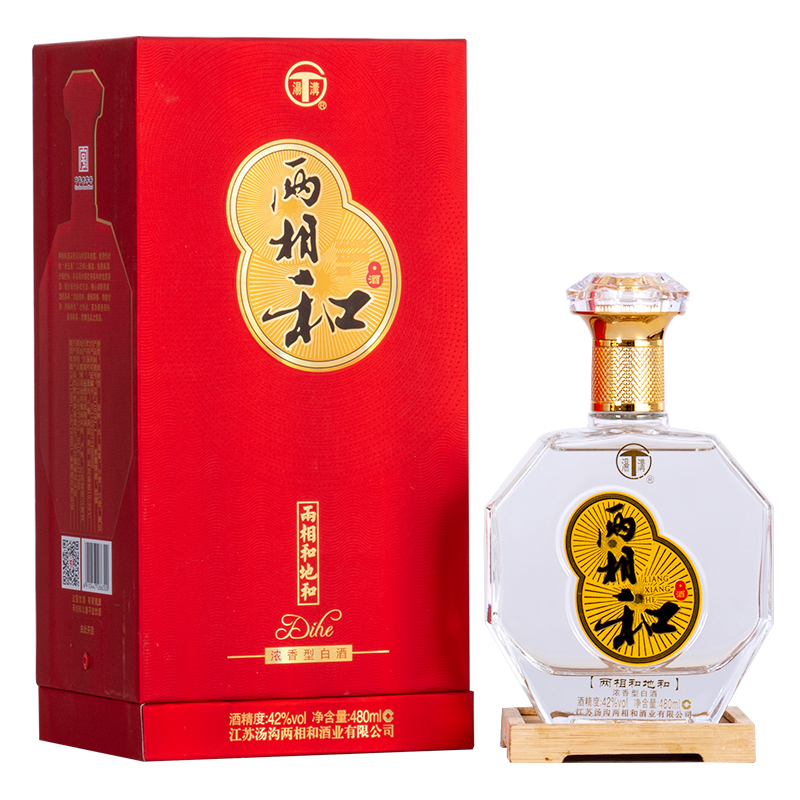 汤沟两相和地和酒42度480ml*6瓶整箱装国产浓香型白酒商务宴请酒_虎窝淘