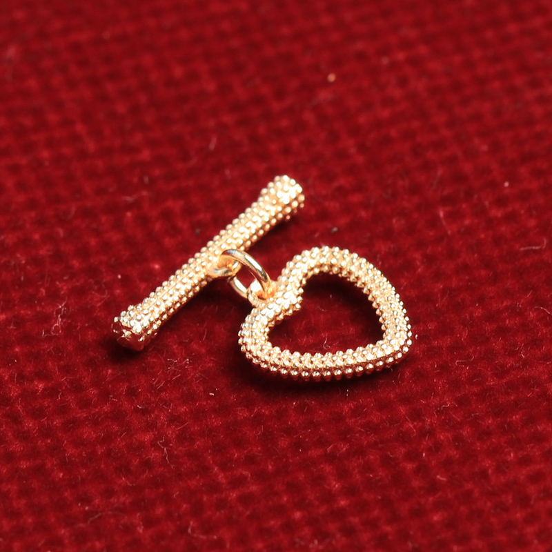 铜包14K金色浅金OT扣手链链接扣DIY珍珠项链扣收尾连接扣首饰材料_虎窝淘