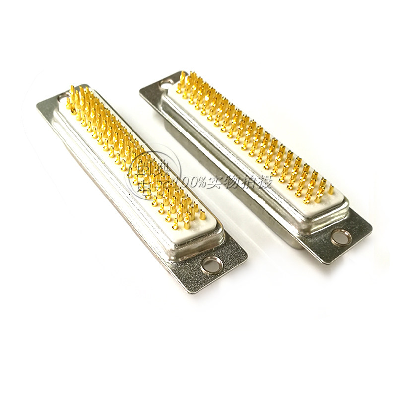 DB78公头焊线式光孔RS232串口插座D-SUB插头78孔实芯车针HDB78公_虎窝淘