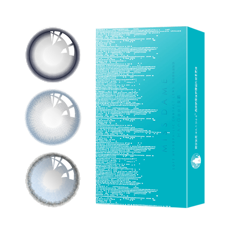 美瞳半年抛蓝色隐形眼镜年抛女大直径自然正品官网旗舰店官方混血_虎窝淘