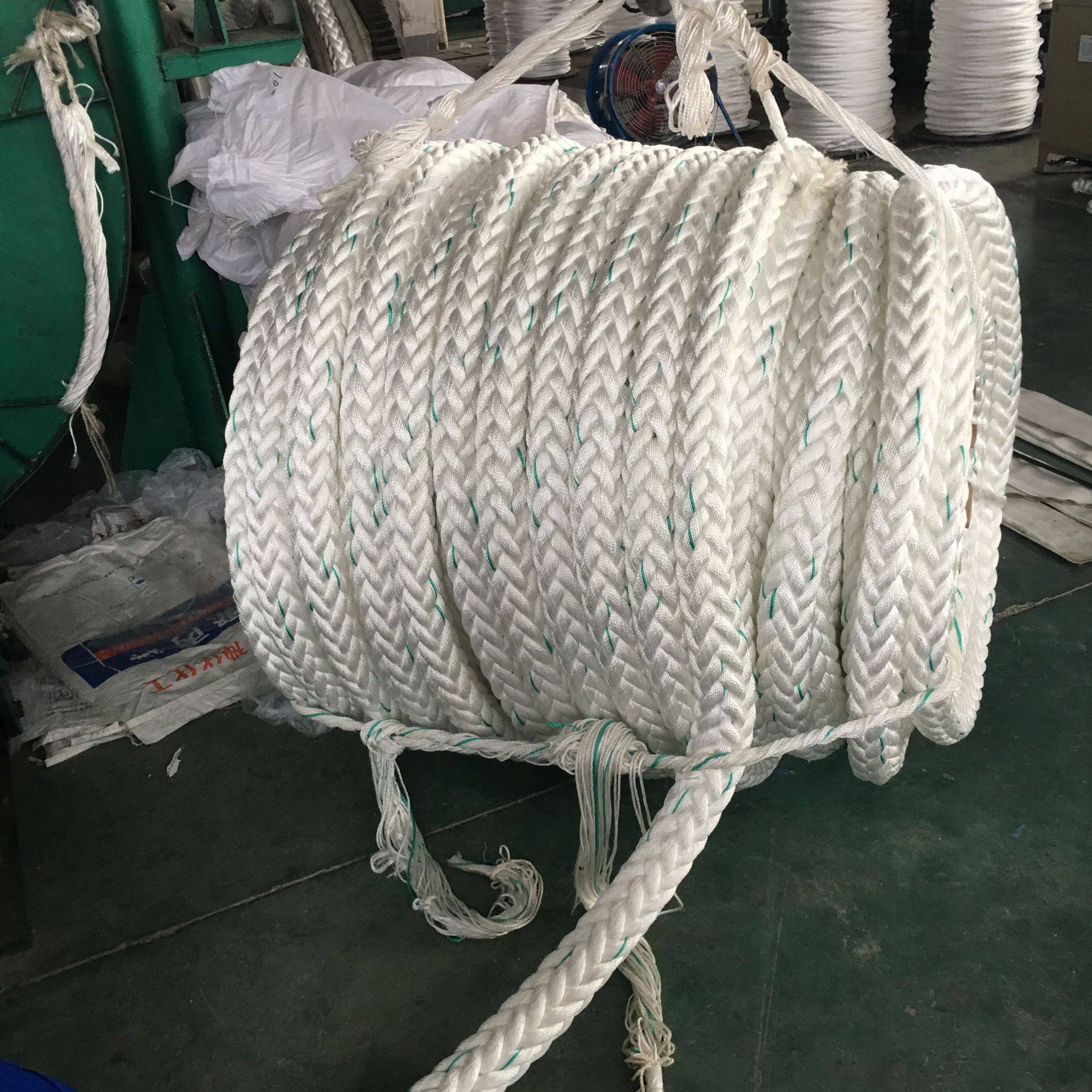江苏海峰供应30MM 40MM 50MM 60MM 75MM十二股丙纶/尼龙船用缆绳_虎窝淘