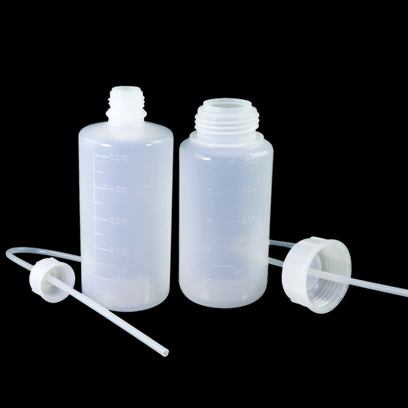日本ASONE亚速旺塑料冲洗瓶rgp眼镜眼睛清洗瓶子长嘴500ml实验室_虎窝淘