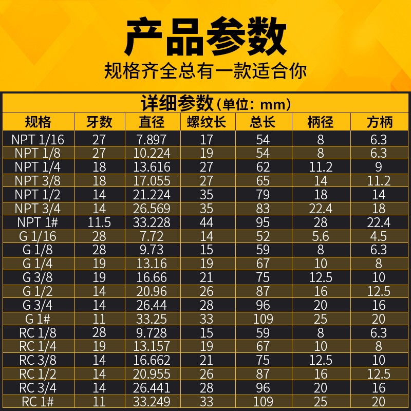 管螺纹挤压丝攻丝锥镀钛挤牙G1/8 ZG Z NPT PT RC1/4 3/8 1/2 3/4_虎窝淘