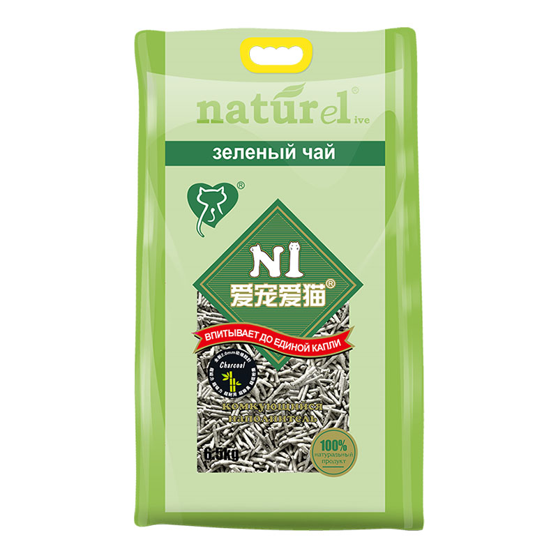 N1猫砂爱宠爱猫玉米活性炭绿茶水蜜桃原味除臭无尘豆腐沙 6.5kg_虎窝淘