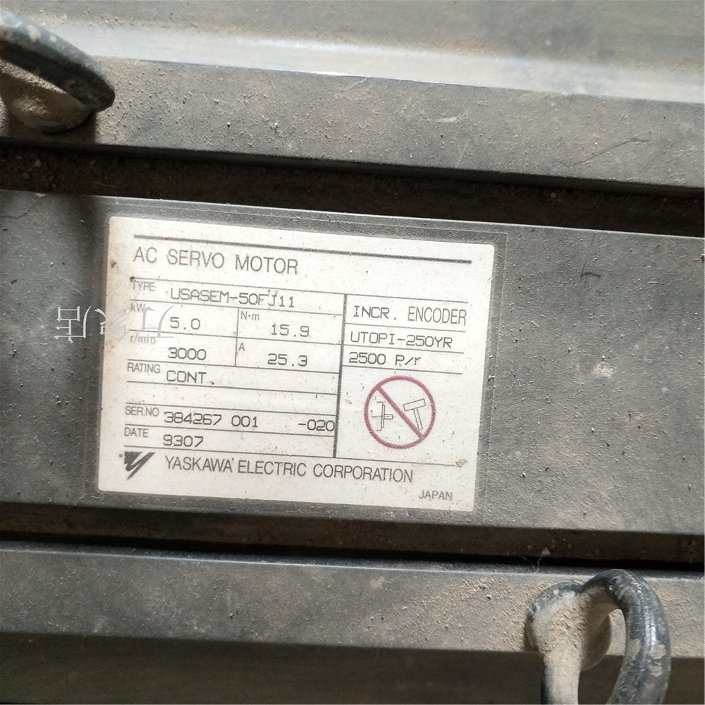 YASKAWA伺服电机 USASEM-50FJ11 5.0KW实物拍摄_虎窝淘