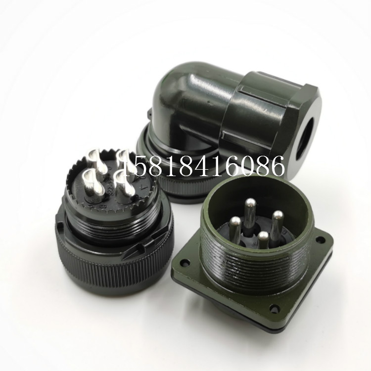 发那科安川三菱伺服电机动力线插头电动线航空插头18-10S 22-22S_虎窝淘