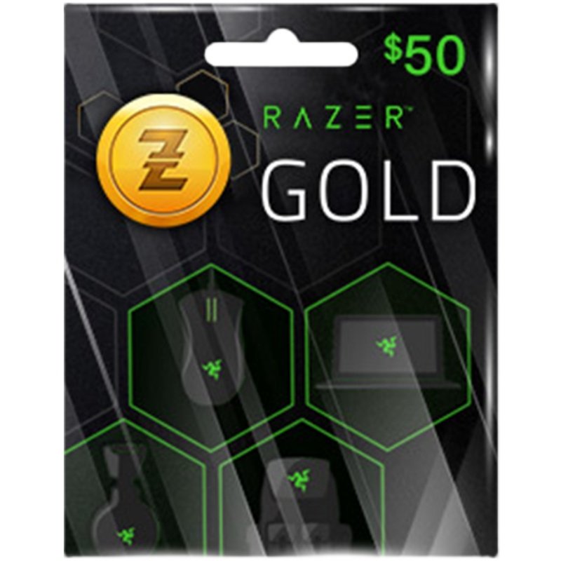 Razer Gold雷蛇充值卡50美元 ZGold MOL Points 50USD全球帐户_虎窝淘