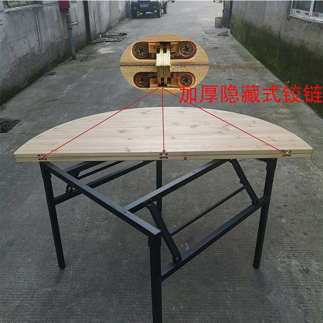 Large round table home 10 -person rice table round table panel solid ...