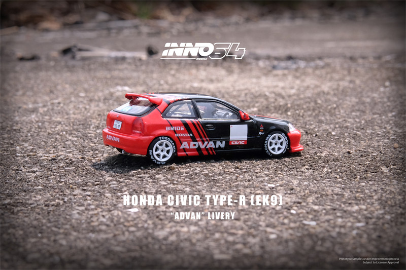 INNO64本田思域 HONDA CIVIC TYPE-R(EK9) ADVAN Livery车模_虎窝淘