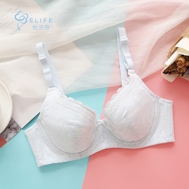 831915 Yilanfen Girls Bra Summer Thin Cotton Comfortable Soft Steel ...