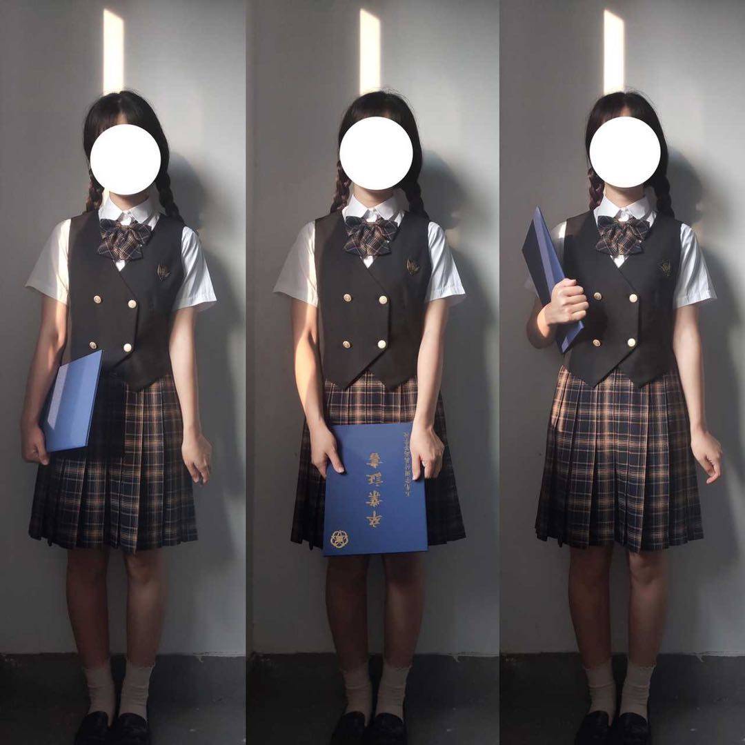 嬉野原创JKDK制服羽矢高【马甲】西式校供感正版基础款日本男女款_虎窝淘