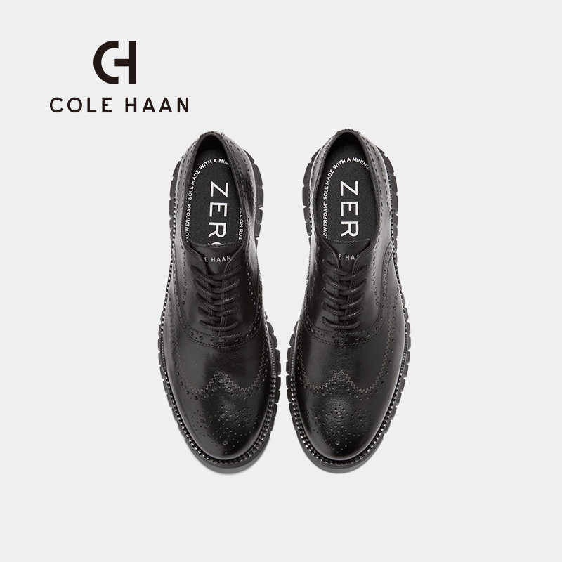 Cole Haan/歌涵男鞋牛津鞋 24年春季布洛克雕花休闲皮鞋男C39601_虎窝淘