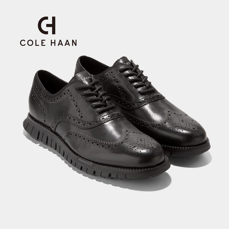 Cole Haan/歌涵男鞋牛津鞋 24年春季布洛克雕花休闲皮鞋男C39601_虎窝淘