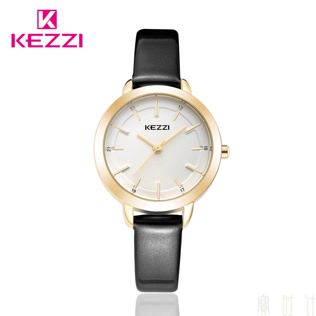 珂紫KEZZI正品牌子韩国版潮流行时装防水石英简约休闲气质女手表_虎窝淘