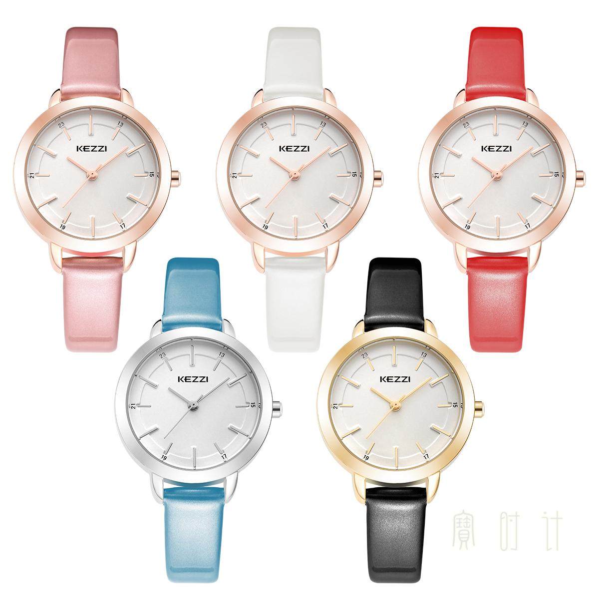 珂紫KEZZI正品牌子韩国版潮流行时装防水石英简约休闲气质女手表_虎窝淘