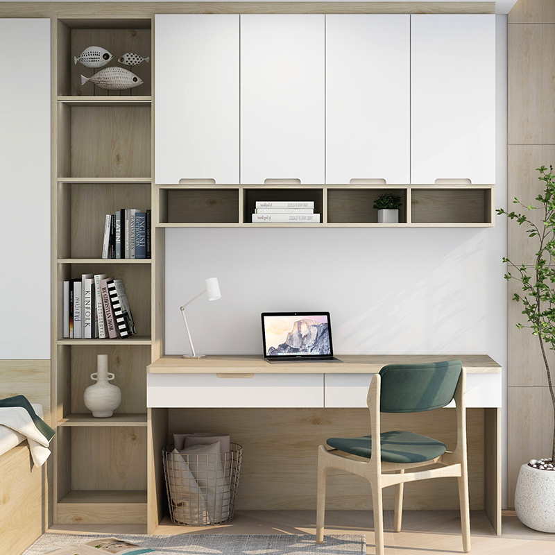 顾家家居全屋定制书柜书桌组合柜书房电脑桌子一体化柜乐享家_虎窝淘