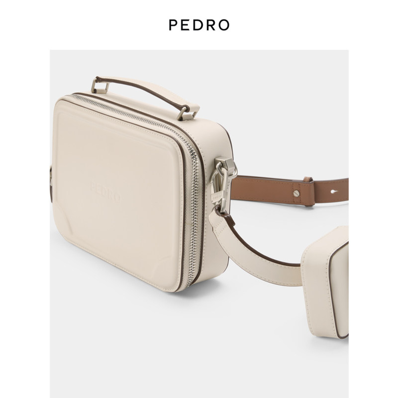 PEDRO斜挎小方包23新款男士宽肩带拉链手提包休闲PM2-26320188_虎窝淘