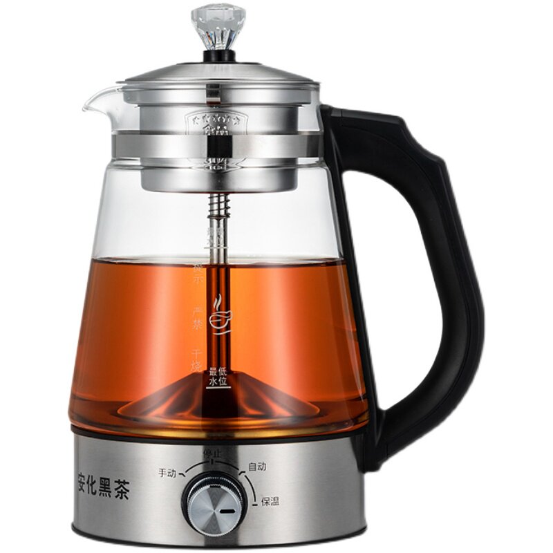 家用煮茶器全自动保温黑茶煮茶壶智能电热蒸茶器黑茶普洱玻璃茶壶_虎窝淘