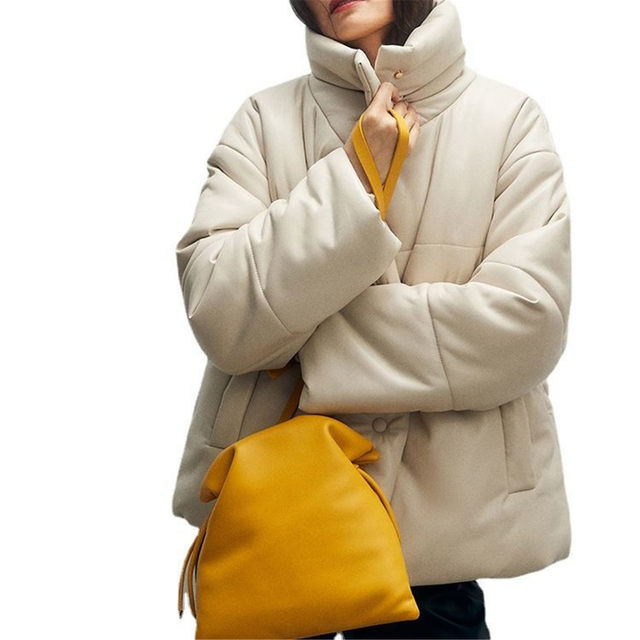 Haining leather cotton leather bread, down jacket 2024 Winter new ...