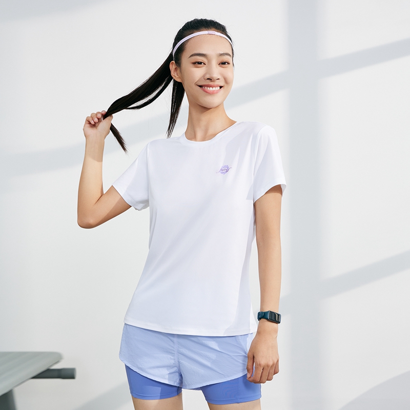 361运动t恤女2023夏季新款冰感透气健身跑步服女士宽松短袖套头衫_虎窝淘