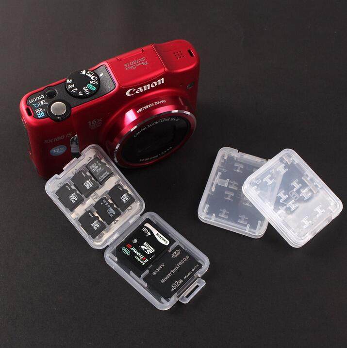 适用相机内存卡盒小白盒1SD+6TF+1记忆棒存储卡包手机TF卡收纳盒_虎窝淘