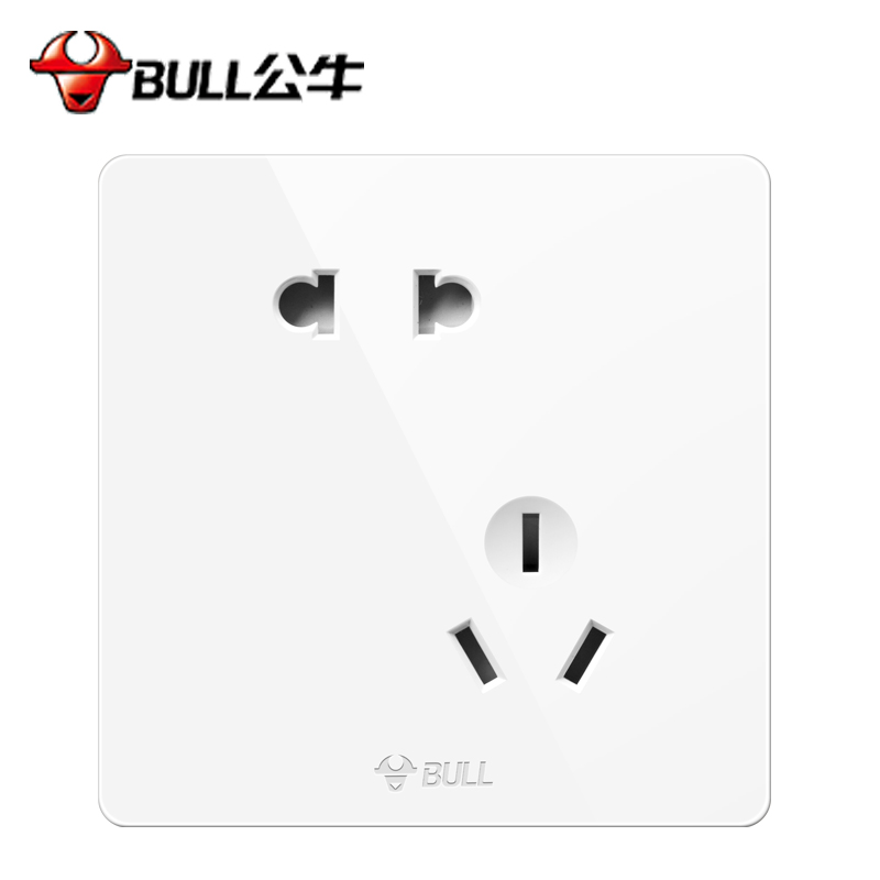 公牛开关插座面板家用暗装86型16a空调五孔双控播坐g12白色奶油风_虎窝淘