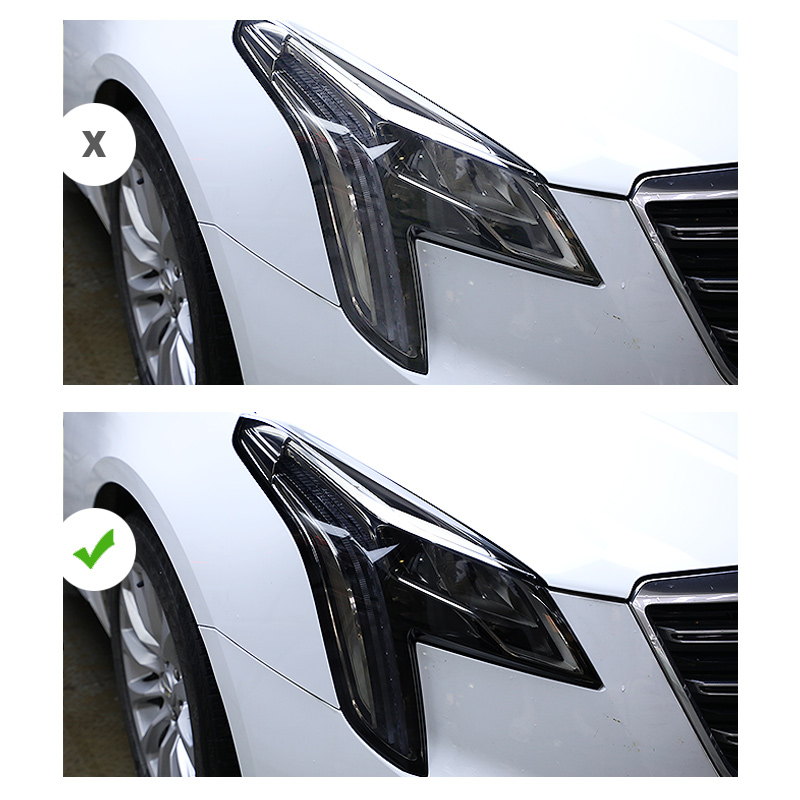 适用凯迪拉克XTS CT5 XT6 ATSL熏黑大灯膜前车灯保护贴膜黑化改装_虎窝淘