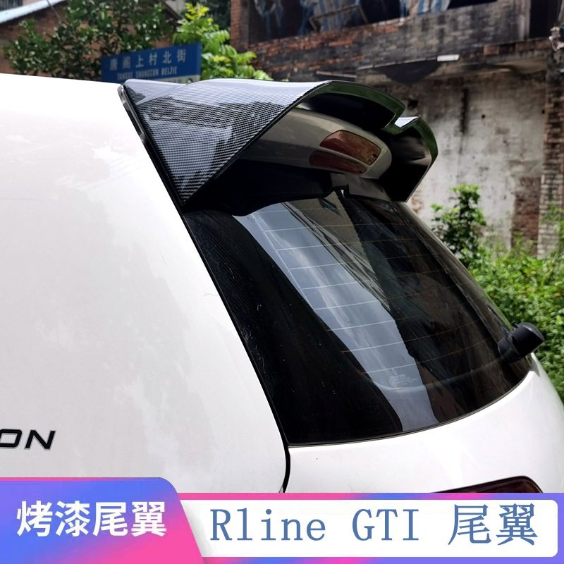 高尔夫7尾翼高7/7.5 Rline大众高尔夫7GTI改装碳纤纹奥丁格定风翼_虎窝淘