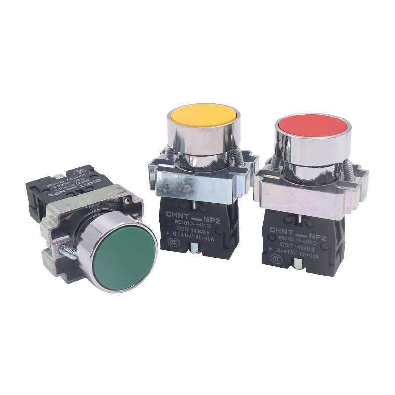 正泰NP2-BA31 BA42 BA51 21 xb2启动停止自复位平头按钮开关22MM_虎窝淘