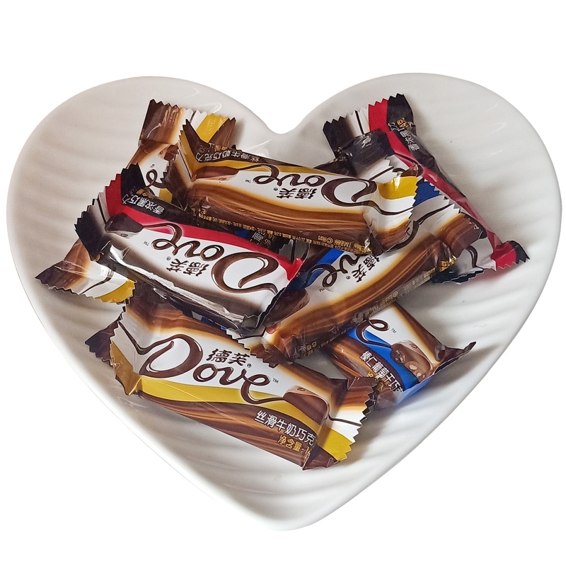 德芙碗装243g/249g/252g牛奶巧克力黑巧榛仁葡萄干什锦白巧摩卡_虎窝淘