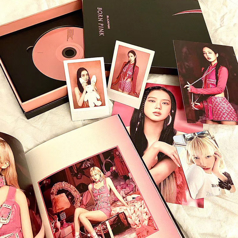 现货 BLACKPINK专辑粉墨正规二 BORN PINK CD官方小卡写真周边_虎窝淘