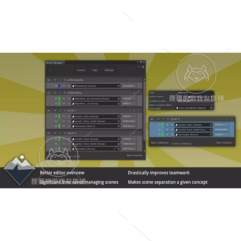 Unity Advanced Scene Manager 2.1.0包更高级场景管理工具包_虎窝淘