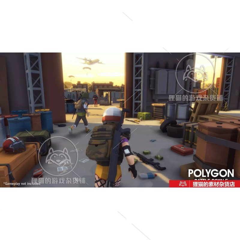 Unity POLYGON Battle Royale Low Poly 3D Art by Synty 1.06_虎窝淘