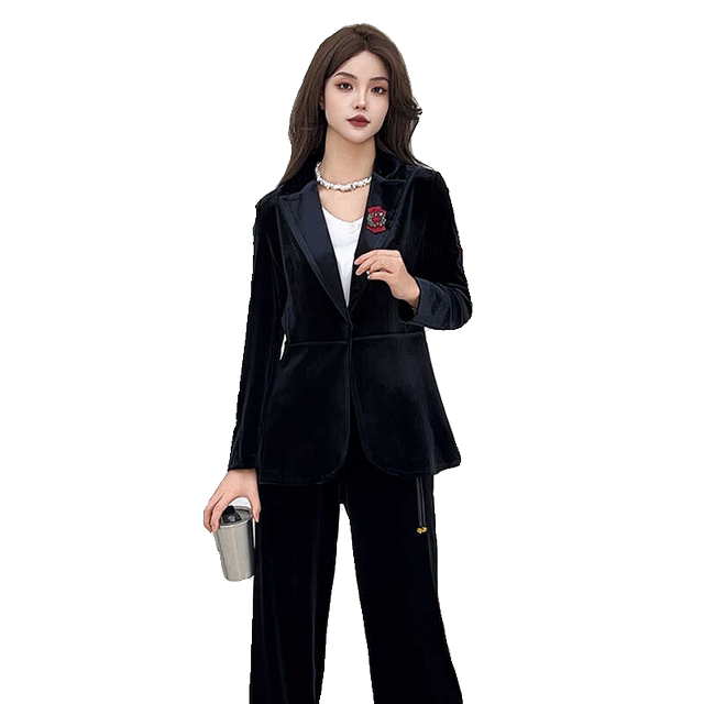 Xuan Ying Landi 2025 new fashion slim fit and slim temperament black ...